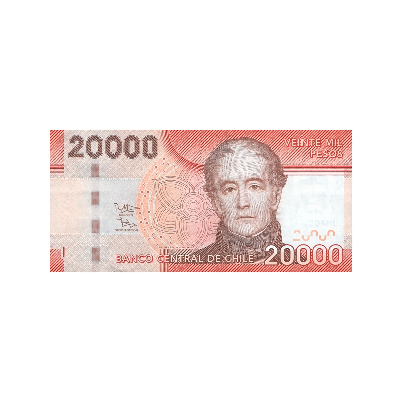 Chile 20000 Pesos 2015 P165f