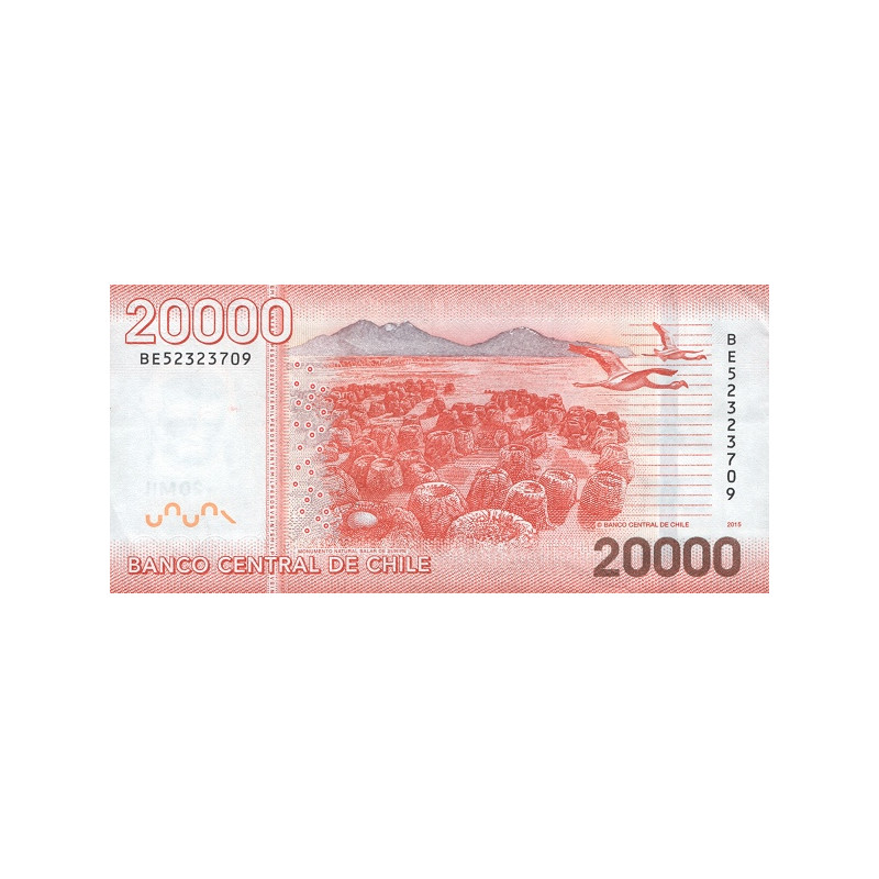 Chile 20000 Pesos 2015 P165f