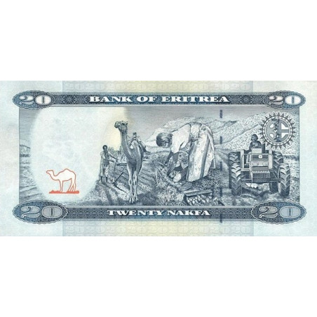 Eritrea 20 Nakfa 2012 P12